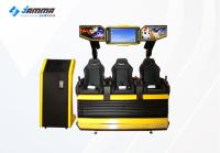 China 3 Seats 9D VR Cinema Simulator Dynamic Desk With Deepoon E3 Glasses for sale