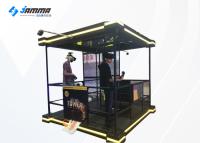China Unlimited Space Walking Two Person Shooting 9D VR Simulator With Vibrating Floor for sale