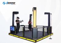 China Automatic Lift Virtual Reality Simulator 4 Players 9D Gun Shooting Game for sale