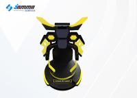China Black And Yellow Colour 360 Rotation VR Flight Simulator With Tokens Payment for sale