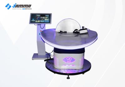 China Galvanized Steel Frame 9D VR Cinema Slide Platform With Blue Light Customize Logo for sale