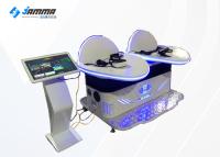 China White Colour Two Person 9D Virtual Reality Slide Simulator For Theme Park for sale