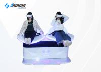 China White Colour Two Person 9D Virtual Reality Slide Simulator For Theme Park for sale