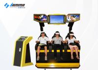 China Thrilling VR Motion Chair Virtual Reality Cinema 3 Seats 22 Inch Touch Screen for sale
