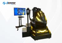 China Black And Yellow VR Racing Simulator / Virtual Reality Racing Car for sale