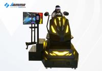 China Black And Yellow VR Racing Simulator / Virtual Reality Racing Car for sale
