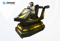 China Black And Yellow VR Racing Simulator / Virtual Reality Racing Car for sale