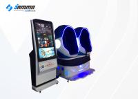 China Interactive Motion Cinema 9D Virtual Reality Simulator VR Egg Chair 2 Player With Sweep Leg Jet Special Effect for sale