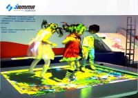 China 1.85x2.5m Trampoline Interactive Projector Games For Kids for sale