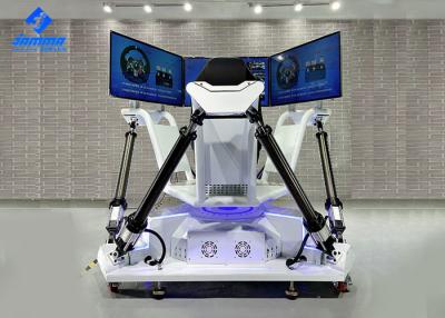 China 42 Inch 3 Screen 6 Dof Racing Car Driving Simulator For Game Center for sale
