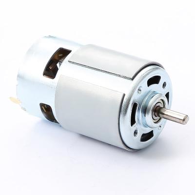 China Faradyi  On-Demand  12V 24V 48V Double Ball Bearing High Toruqe  RS775 Brush Bldc Dc Motor for sale
