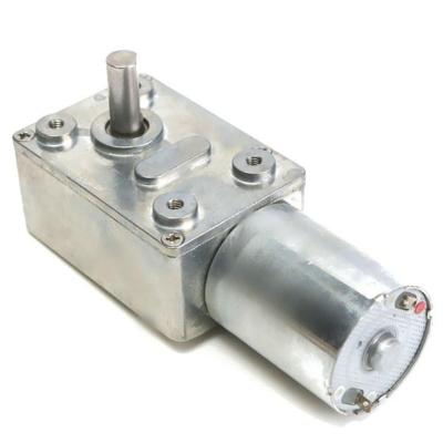 China Faradyi 6-24V 3-65rpm 0.46-2.4A Reversible Dc 12v Double Shaft Permanent Magnet Worm Gear Motor For Electric Bicycle for sale