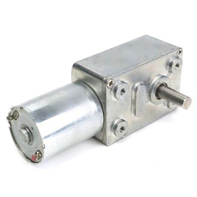 China Faradyi Customized 370 High Torque Motor Self-Locking Gear Turbine Worm 24V Dc Gear Motor 12V Low Speed Motor for sale