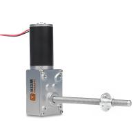 China Faradyi Hot Sale 12V 24V High Torque Dual Shaft Customized Shaft Long Lifespan DC Worm Gear Motor With Encoder for sale
