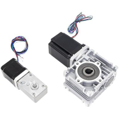 China Faradyi Customaztion Single Dual Shaft Long Lifespan Hot-selling Stepper Motor Worm Gear Motors For Handling Robot for sale