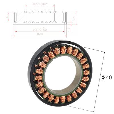 China Faradyi Customized Mini Motor 22Mm 12V 16V BLDC Out Runner High Torque Robot Frameless Motor For 3 Axis Gimbal Camera for sale