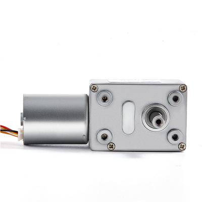 China Faradyi Custom Worm Gear Reducer Motor Volts 24V Brush Carbon 4632 Worm Geared 370 Motors 5V 30 - 40 Rpm For Wheelchair for sale