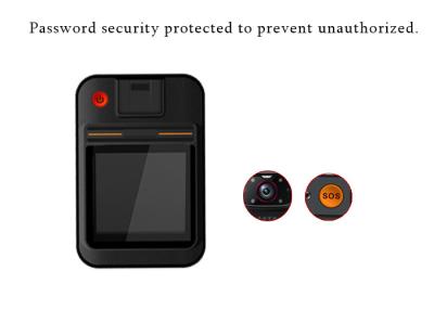 China EDGE 2500mAh Android8.0 Law Enforcement Body Camera for sale
