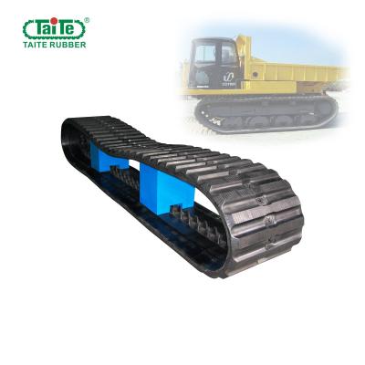 China High Traction 800x150x67 Dumper Rubber Tracks with Tough Rubber Tread Pattern for Komatsu CD110R Carrier for sale