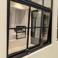 China Custom Made Aluminum French Windows Awning Window With Precision Rain Diverter for sale