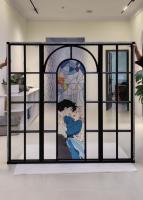 China French Style Aluminium Glass Partition Room Divider For Office Commercial Residential for sale