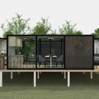 China Anti UV 6063-T5 Aluminum Prefab House High Strength Modular Aluminum House for sale