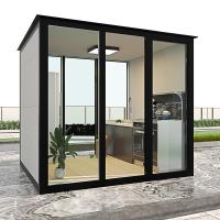 China Anti UV 6063-T5 Aluminum Prefab House High Strength Modular Aluminum House for sale