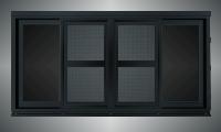 China High Strength Aluminum Sliding Doors UV Resistant With Powder Coated Finish for sale