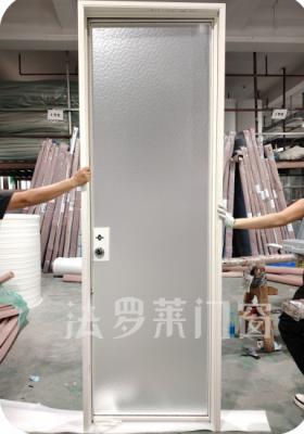 China Ultra Slim Aluminum Glass Bathroom Swing Door Air Tightness Custom Design for sale