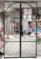 China Ultra Slim 16mm Frame Aluminium French Doors Panoramic Alum Double Doors for sale