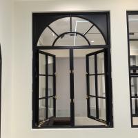 China 6063-T5 Aluminum Alloy Casement Window Storms Resistant French Retro Style for sale