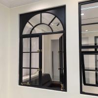 China French Retro Aluminum Casement Window Thermal Insulation Noise Insulation for sale