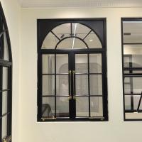 China 6063-T5 Aluminum Alloy Casement Window Storms Resistant French Retro Style for sale