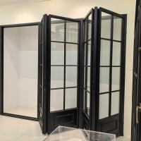 China Heavy Duty Thermal Break Aluminum Folding Door Separates Garden And Living Room for sale