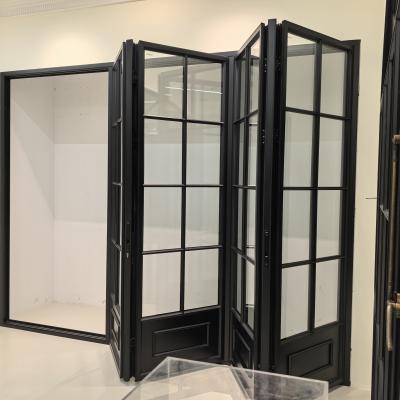 China Heavy Duty Thermal Break Aluminum Folding Door Separates Garden And Living Room for sale