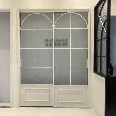 China French Type Robust 6063-T5 Aluminum Sliding Door Aesthetic Appeal For Room for sale