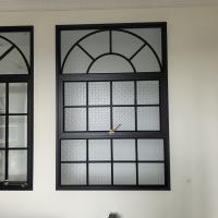 China Thermal Break French Style Alum Awning Window Stay Open Matte Black Frame Colors for sale