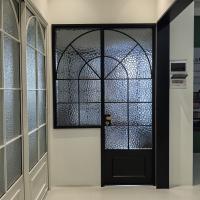 China 2.0mm Thickness Aluminium Glass Swing Door French Inspired Silent Operation for sale