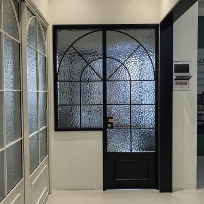 China 2.0mm Thickness Aluminium Glass Swing Door French Inspired Silent Operation for sale