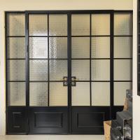 China French Style Aluminum Glass Swing Door Dustproof Windproof Customizable for sale