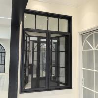 China Thermal Break Dual Action Aluminum Casement Window System Custom Sizes Colors for sale