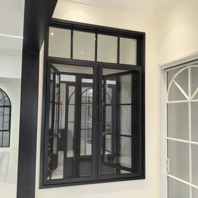 China Thermal Break Dual Action Aluminum Casement Window System Custom Sizes Colors for sale