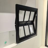 China Checkered Style Aluminum French Windows Space Saving Alum Folding Window for sale