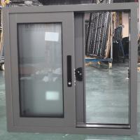 China Insects Control Aluminum Sliding Glass Window With High Seal Rubber Strips for sale