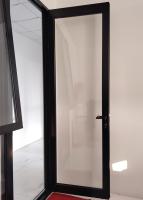 China Anti Corrosion Aluminum Glass Swing Door Customizable With Powder Coat Finish for sale