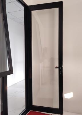 China Anti Corrosion Aluminum Glass Swing Door Customizable With Powder Coat Finish for sale