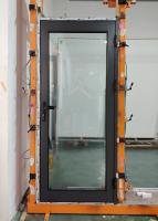 China Custom 6063-T5 Aluminum Swing Doors Australian Standard Hurricane Resistant for sale