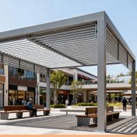 China High Strength Adjustable Aluminium Louvered Pergola Customized Size For Outdoor Space for sale