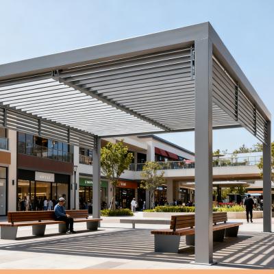 China High Strength Adjustable Aluminium Louvered Pergola Customized Size For Outdoor Space for sale