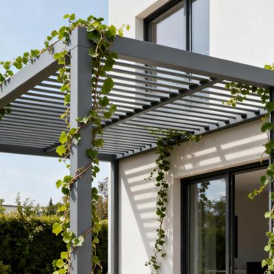 China Custom Aluminum Pergola With Louvered Roof Easy Assembly For Patio Garden for sale